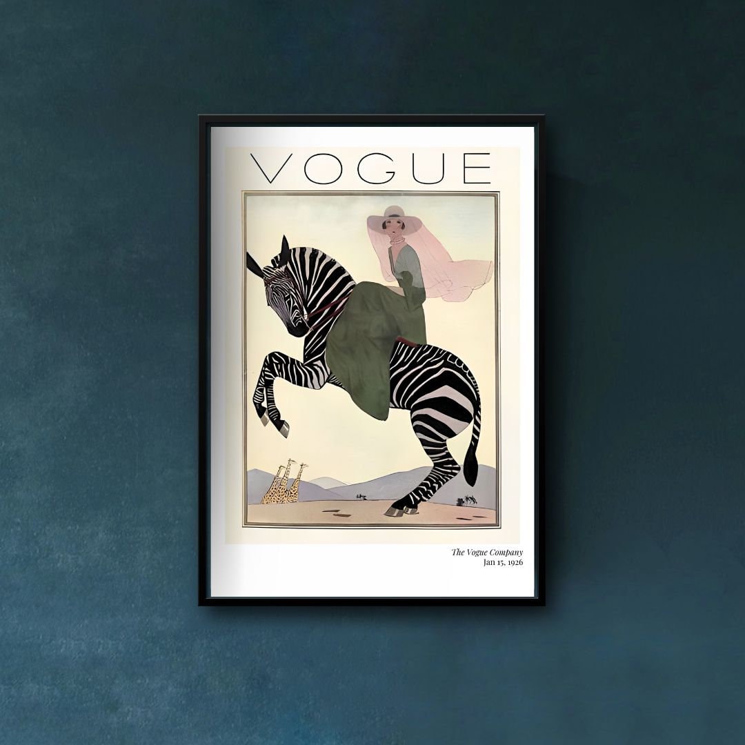 Vogue Poster Vintage Vogue Cover Vintage Aesthetic Home Decor Vintage ...