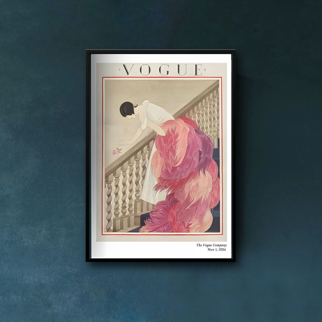 Vogue Poster Vintage Vogue Cover Vintage Aesthetic Home Decor Vintage ...