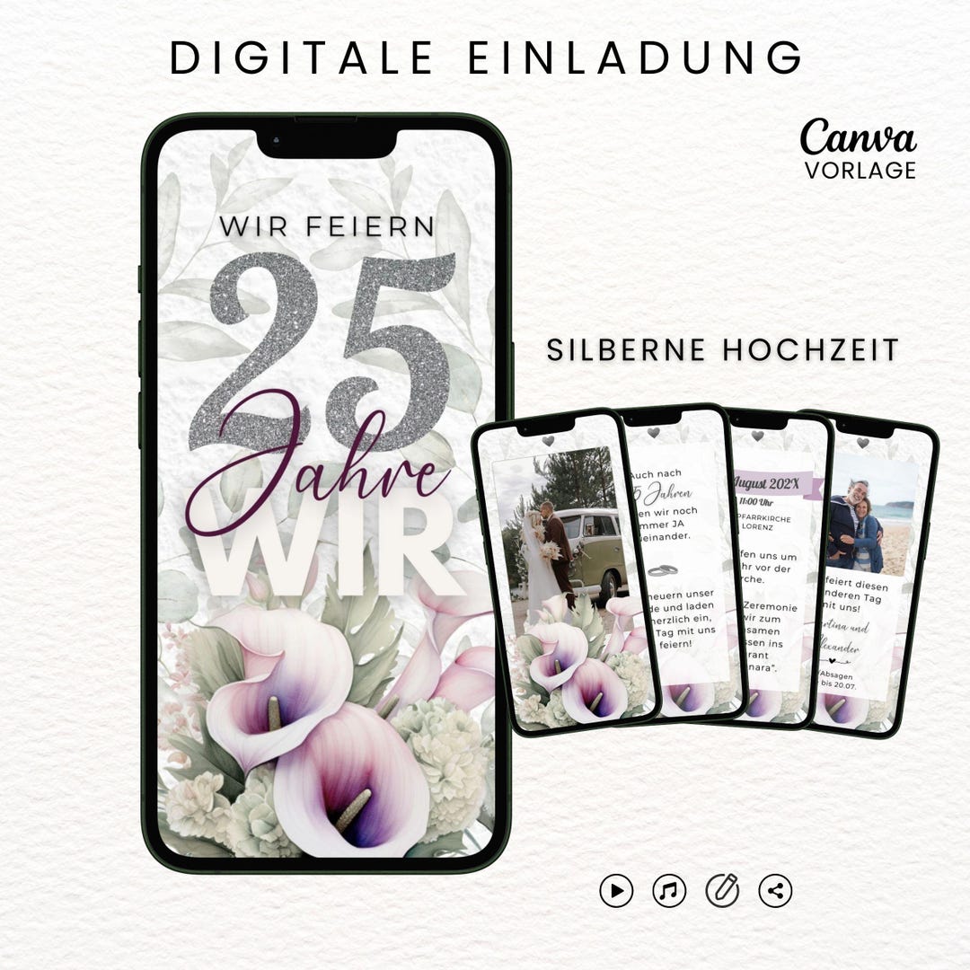 Einladung Zur Silberhochzeit Per Whatsapp