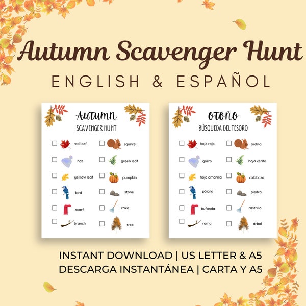 Nature Scavenger Hunt - Etsy