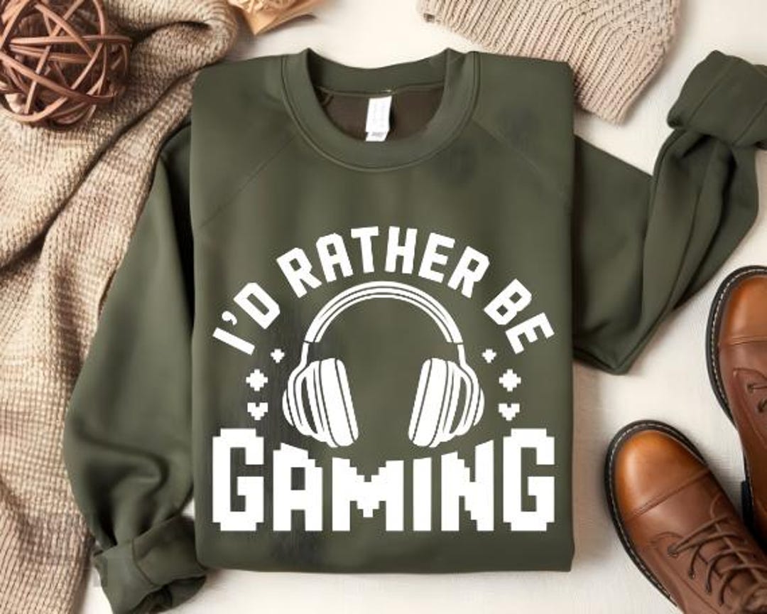 I'd Rather Be Gaming SVG PNG PDF Gaming Svg Funny Gamer Svg Video Games ...