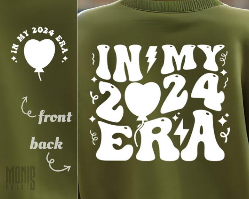 In My 2024 Era Glitter Sequins SVG PNG PDF 2024 Era Png Trendy 2024 Png ...