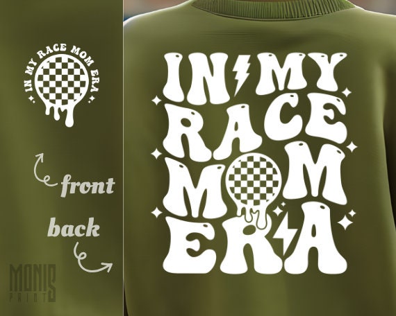 In My Race Mom Era SVG PNG PDF Racing Mom Svg Racing Mama Png Checkered ...