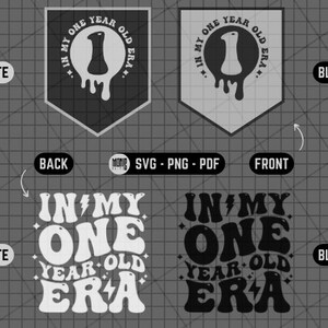 In My One Year Old Era SVG PNG PDF 1 Year Old Svg One Year Old Boy Svg ...