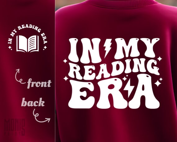 In My Reading Era SVG PNG PDF Reading Era Png Reading Shirt Svg ...