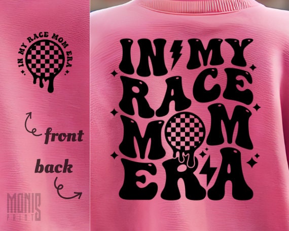 In My Race Mom Era SVG PNG PDF Racing Mom Svg Racing Mama Png Checkered ...