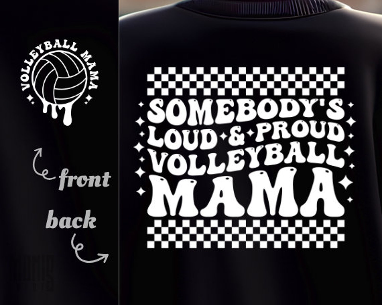 Somebodys Loud and Proud Volleyball Mama SVG PNG PDF Volleyball Era Svg ...
