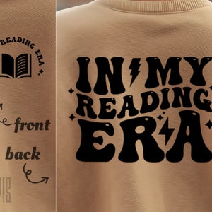 In My Reading Era SVG PNG PDF Reading Era Png Reading Shirt Svg ...
