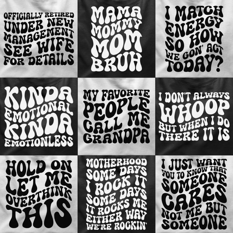 40 Funny Groovy Quotes SVG Bundle Sarcasm Svg Bundle Sarcastic Svg ...