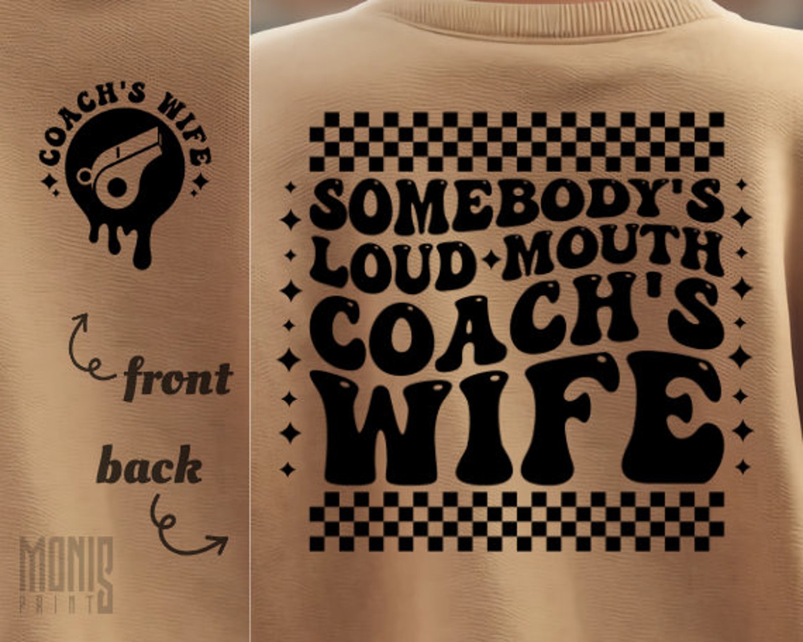 Somebodys Loud Mouth Coach's Wife SVG PNG PDF Sport Wife Svg Loud Mouth ...