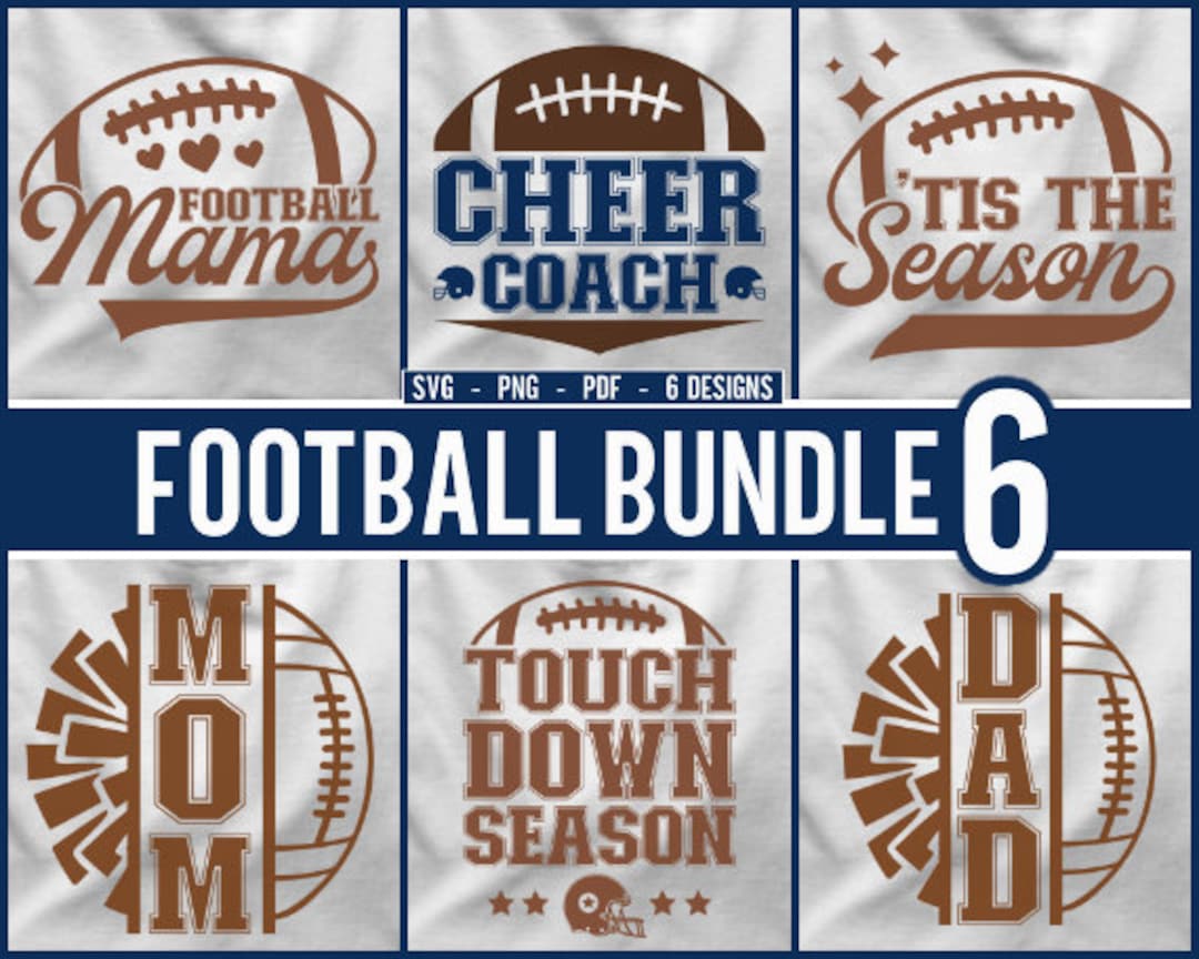 Cheer Football SVG Bundle Cheer Mom Svg Bundle Cheer Coach Svg Bundle ...