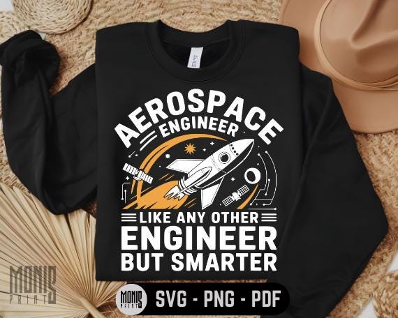 Funny Aerospace Engineer Svg Png Aerospace Engineer Shirt Design Cut ...