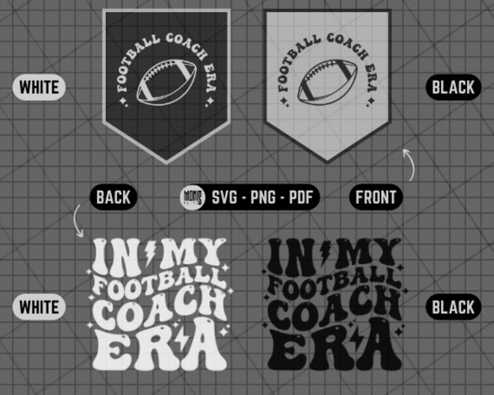 In My Football Coach Era SVG PNG PDF in My Football Era Svg Football ...