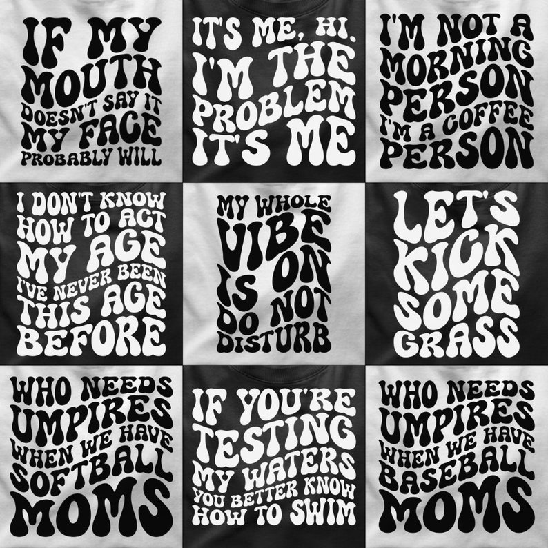 40 Funny Groovy Quotes SVG Bundle Sarcasm Svg Bundle Sarcastic Svg ...