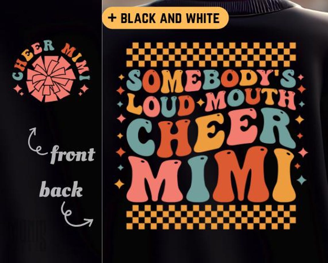 Somebody's Loud Mouth Cheer Mimi SVG PNG PDF Cheer Mimi Png Sport Mimi ...