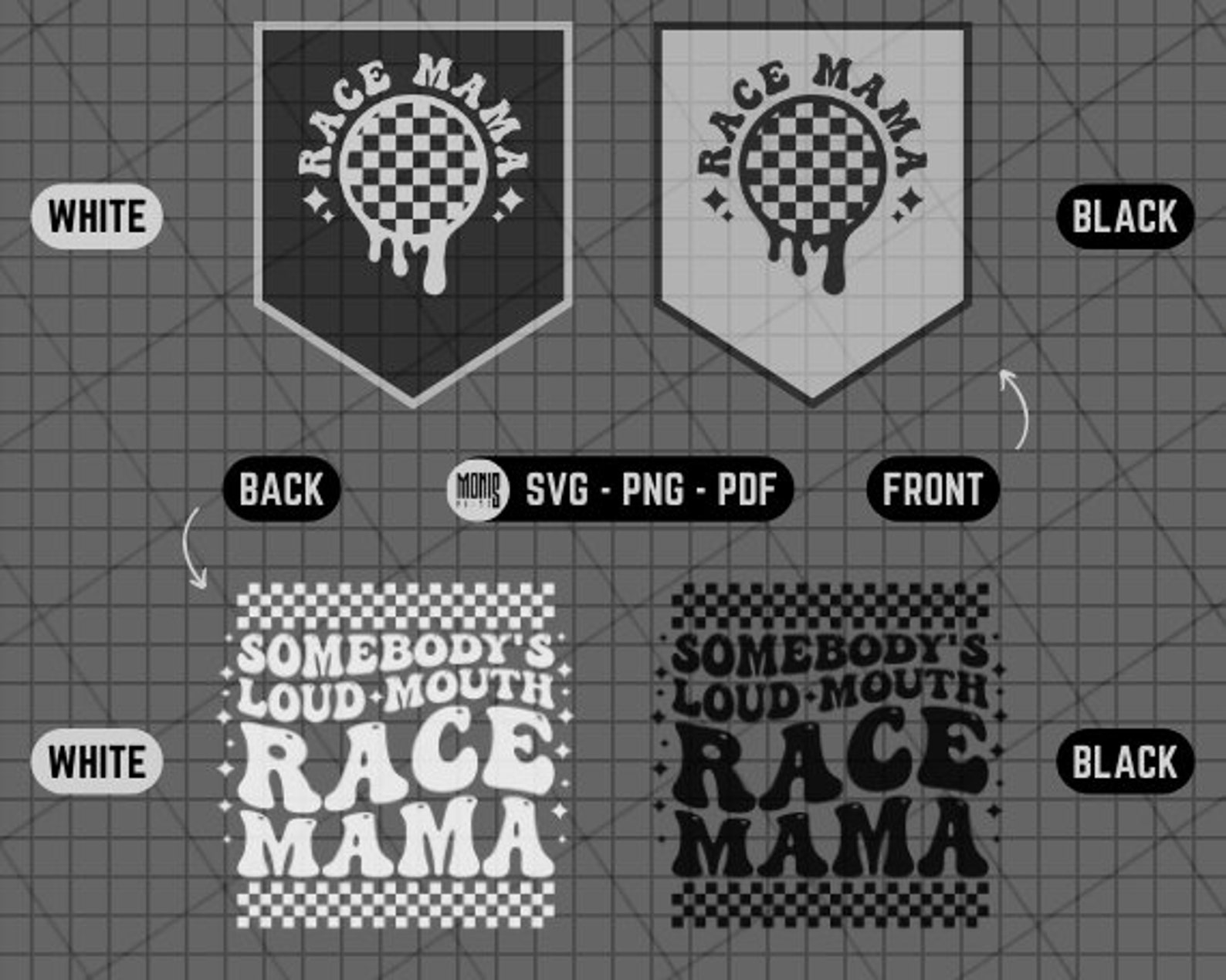 Somebodys Loud Mouth Race Mama SVG PNG PDF Racing Mama Svg Race Mama ...