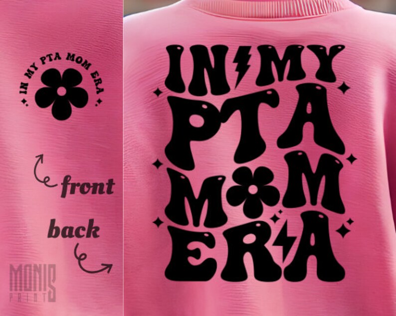 In My PTA Mom Era Svg Png Pdf Parent Teacher Association Shirt PTA Svg ...