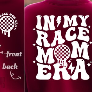 In My Race Mom Era SVG PNG PDF Racing Mom Svg Racing Mama Png Checkered ...