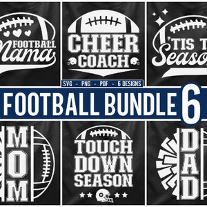 Cheer Football SVG Bundle Cheer Mom Svg Bundle Cheer Coach Svg Bundle ...
