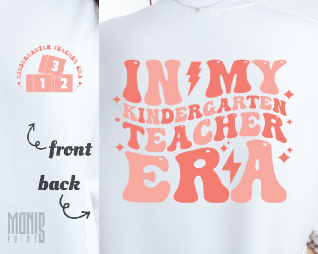 Kindergarten Teacher SVG Teacher Shirt Design Png Cricut Cut File ...