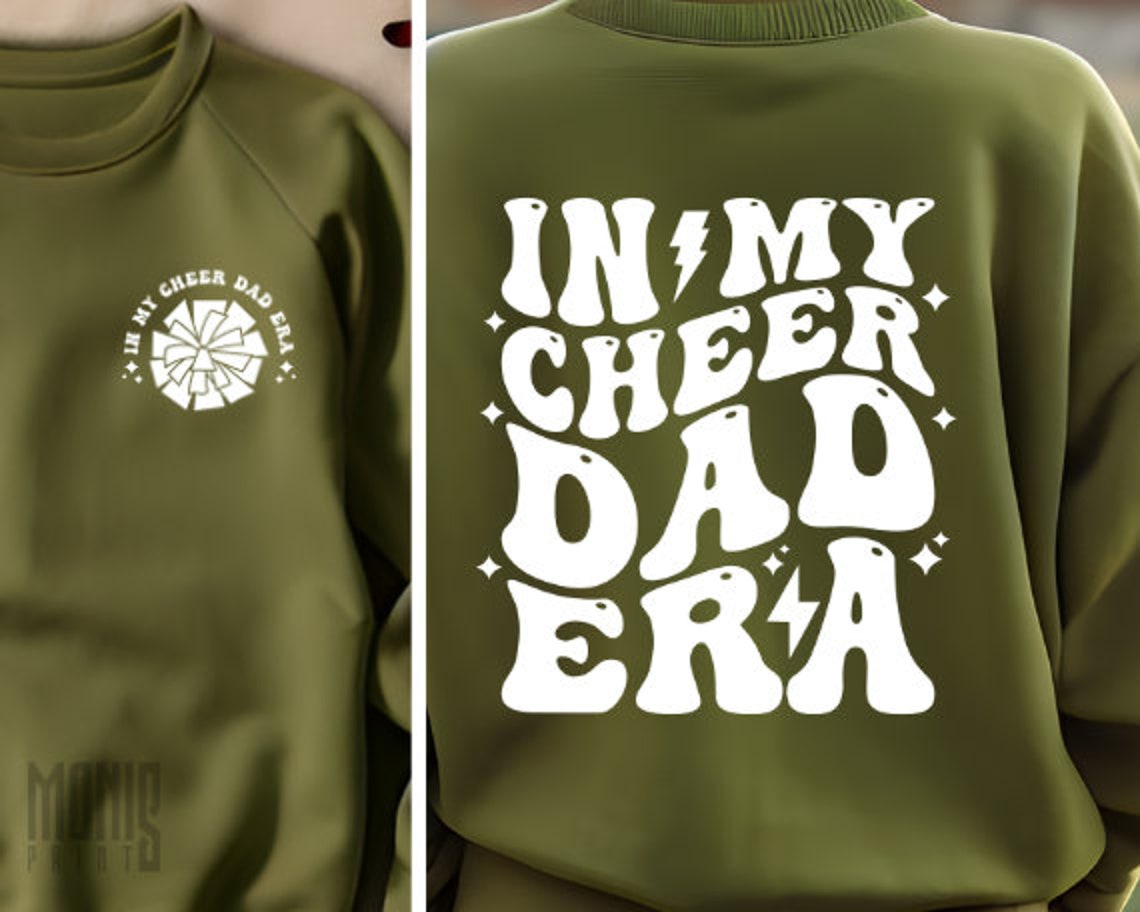 In My Cheer Dad Era SVG PNG PDF Cheer Pocket Svg Cheerleader - Etsy