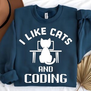 I Like Cats and Coding SVG PNG PDF Computer Engineering Svg Funny ...