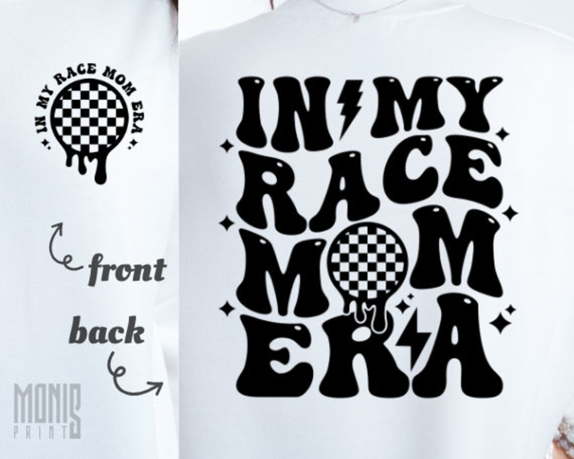 In My Race Mom Era SVG PNG PDF Racing Mom Svg Racing Mama Png Checkered ...