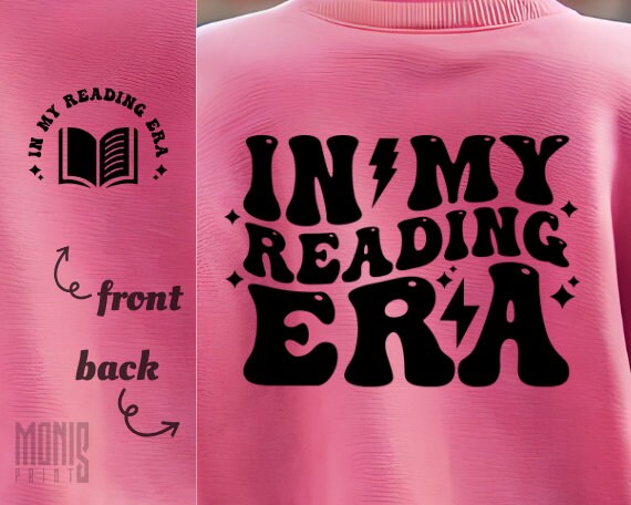 In My Reading Era SVG PNG PDF Reading Era Png Reading Shirt Svg ...