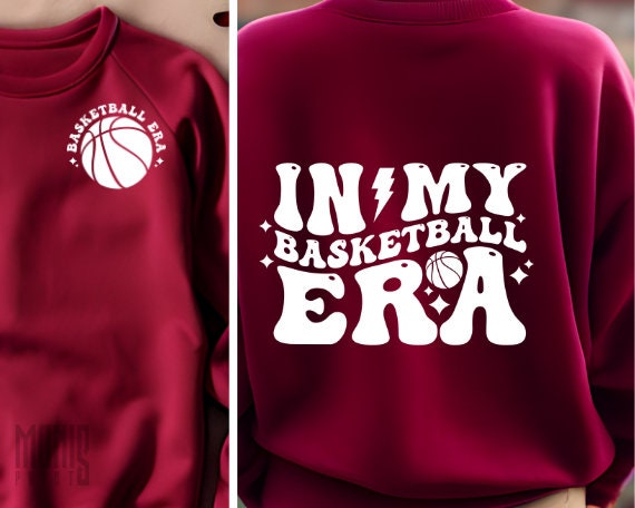 In My Basketball Era SVG PNG PDF Wavy Basketball Retro - Etsy