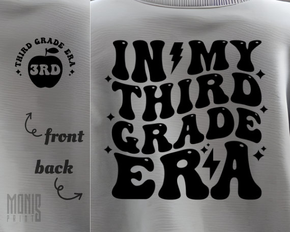 In My Third Grade Era SVG PNG PDF 3rd Grade Era Svg Third Grade Teacher ...