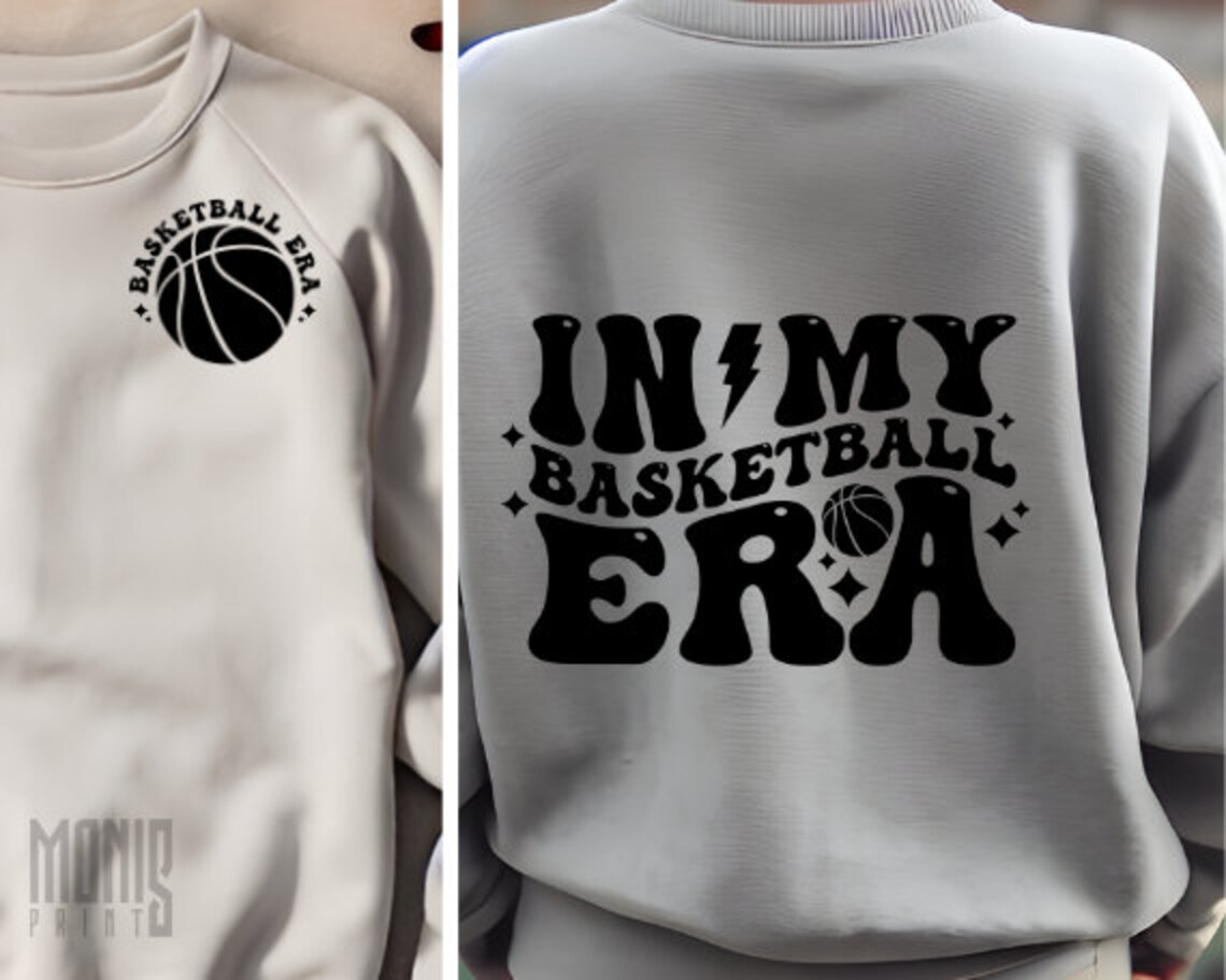 In My Basketball Era SVG PNG PDF Wavy Basketball Retro - Etsy