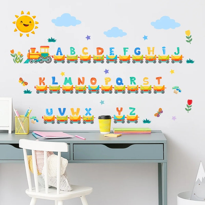 Alphabet Wall Stickers - Etsy