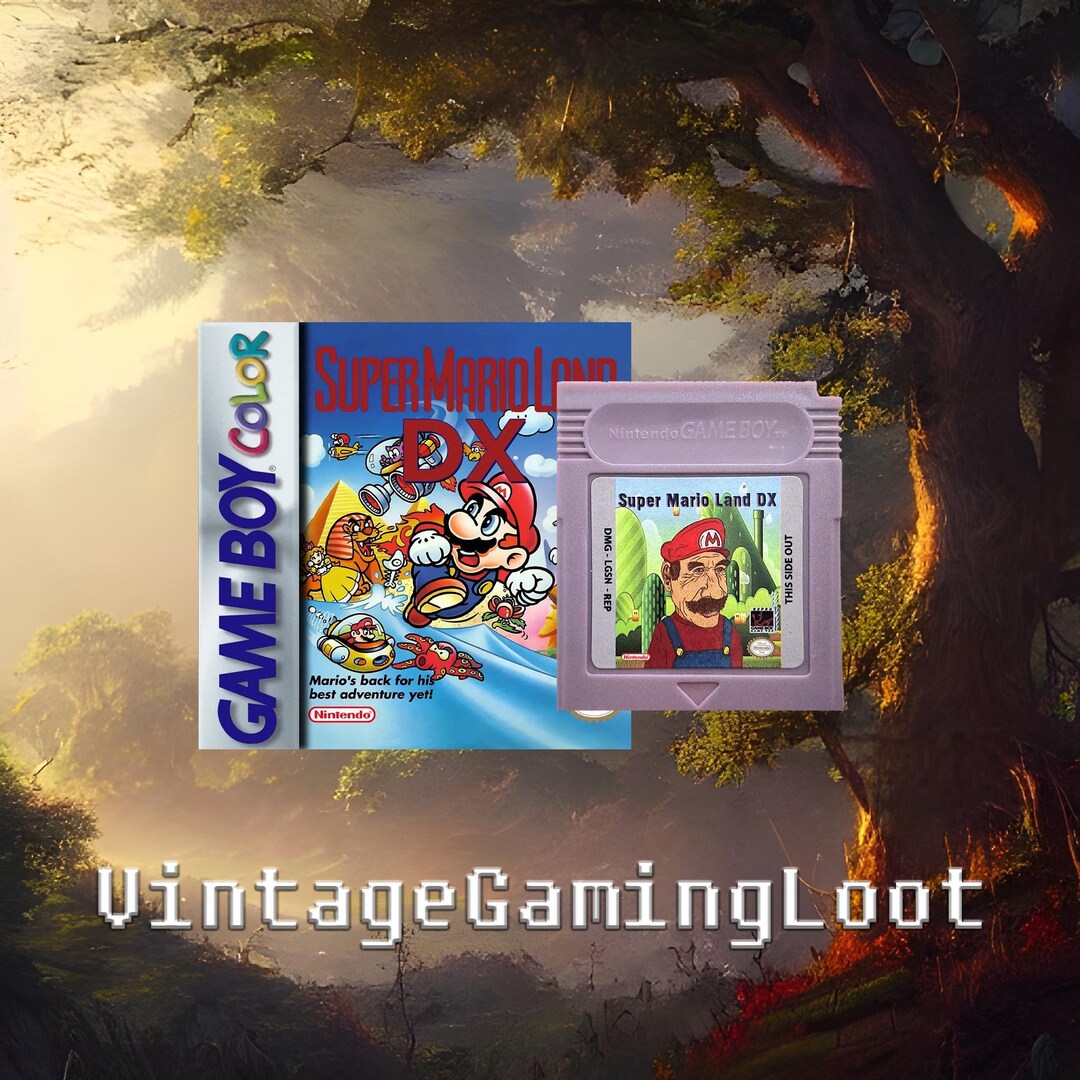 Super Mario Land DX GBC Nintendo Gameboy Color Cartridge - Etsy