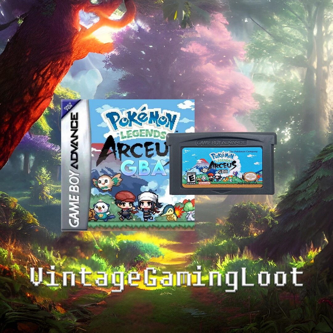 Pokemon Acreus Legends GBA Nintendo Gameboy Advance Cartridge - Etsy ...