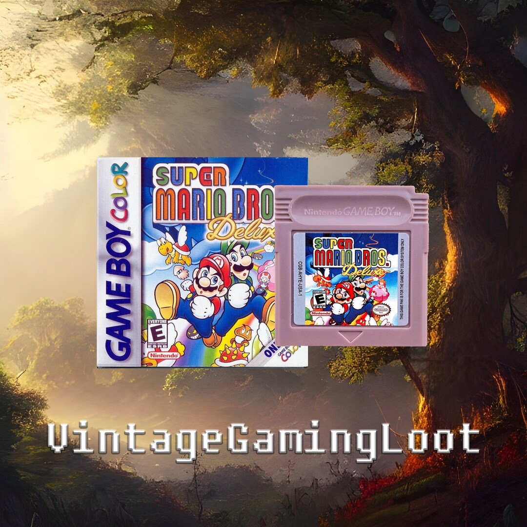 Super Mario Bros Deluxe GBC - Nintendo Gameboy Color Cartridge - Etsy