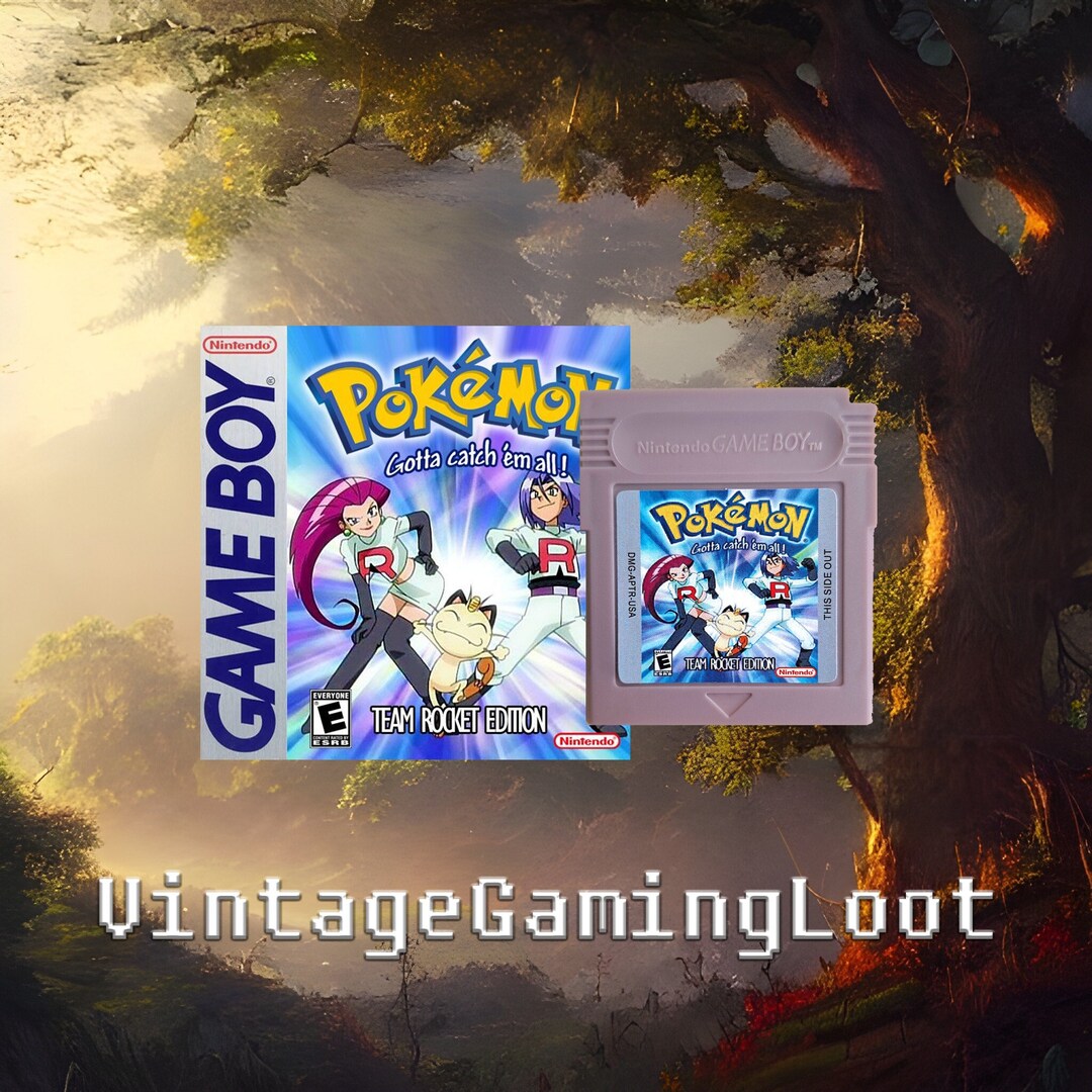 Pokemon Team Rocket Edition GBC Game Custom ROM Nintendo Gameboy Color ...