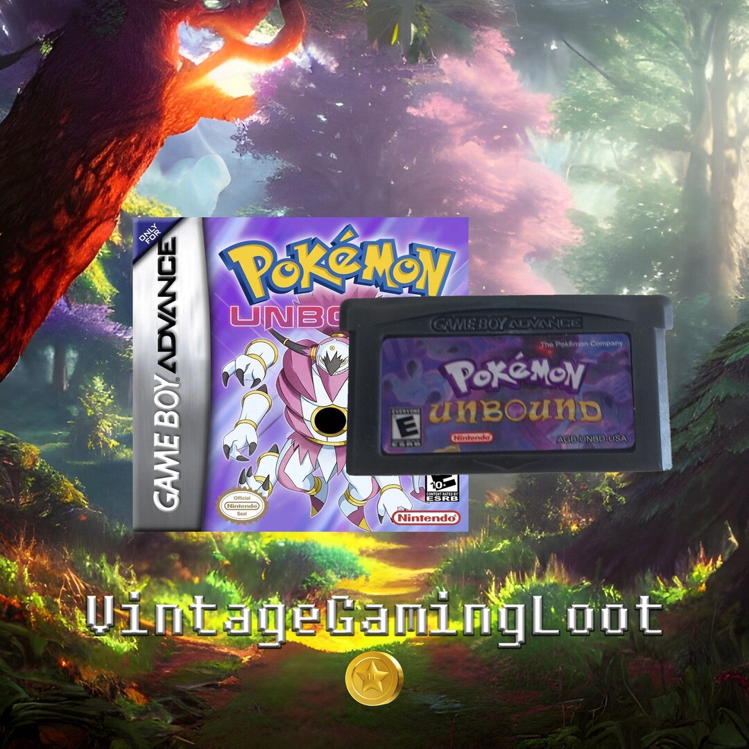 Pokemon Unbound New GBA Game Custom ROM Nintendo Gameboy - Etsy