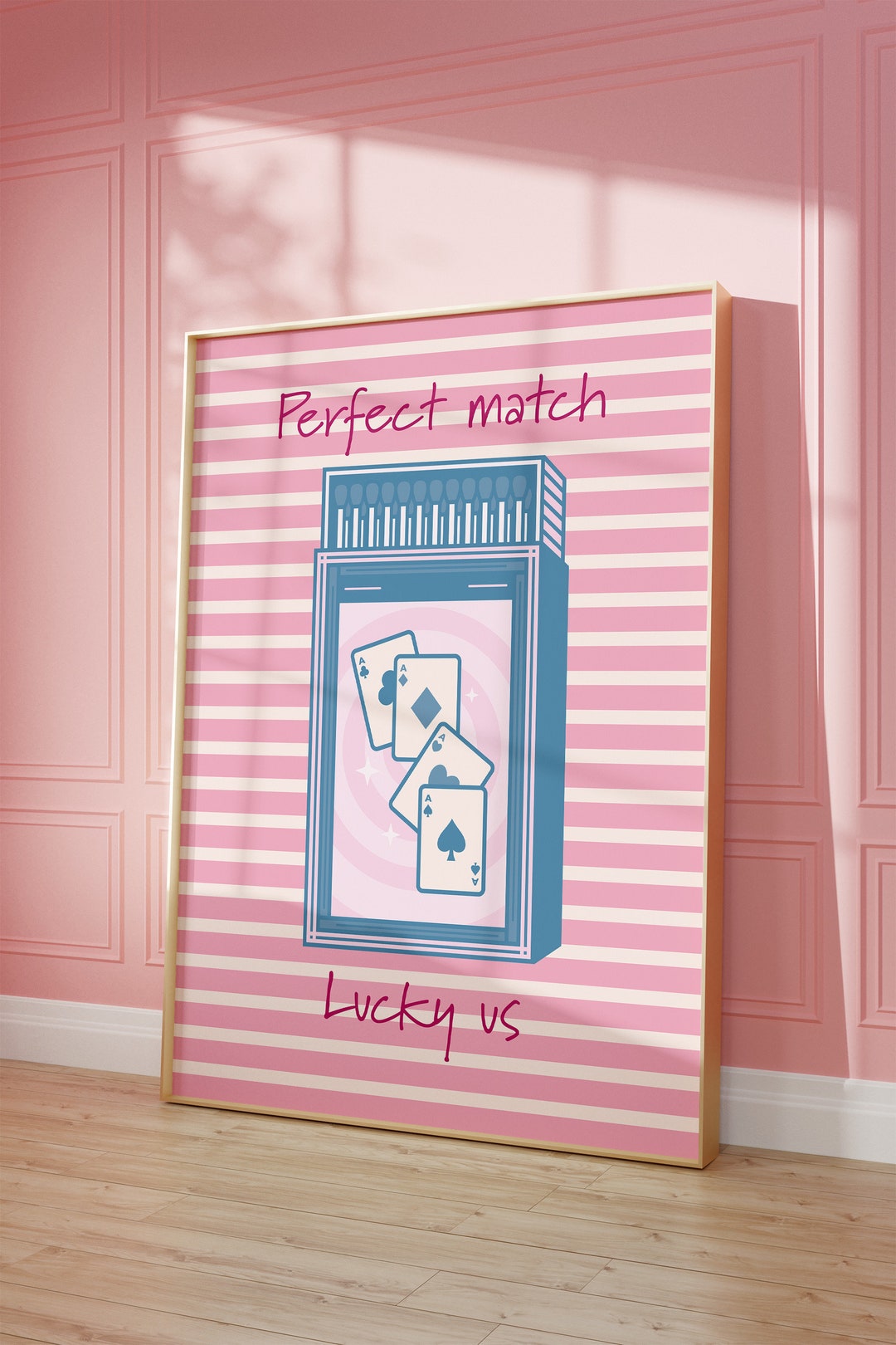 Perfect Match Made in Heaven Print Lucky Us Printable Wall Art Decor ...