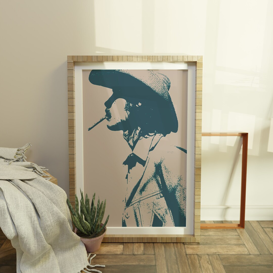 Cowboy Shape Wall Art Printable Coastal Cowgirl Poster Art Western Wall ...