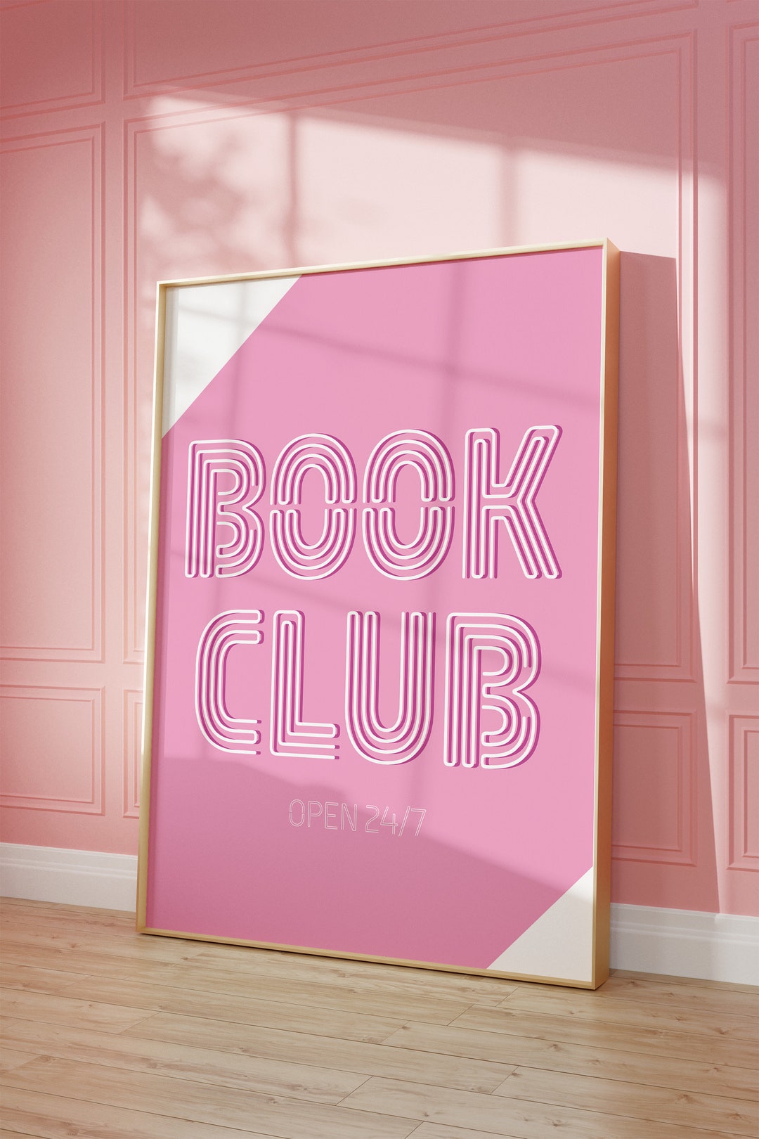 Book Club Print Books Wall Art, Book Themed Decor, Retro Dorm Bedroom ...