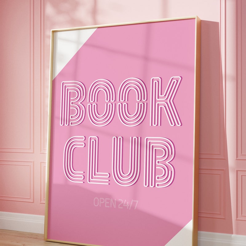 Book Club Poster - Etsy