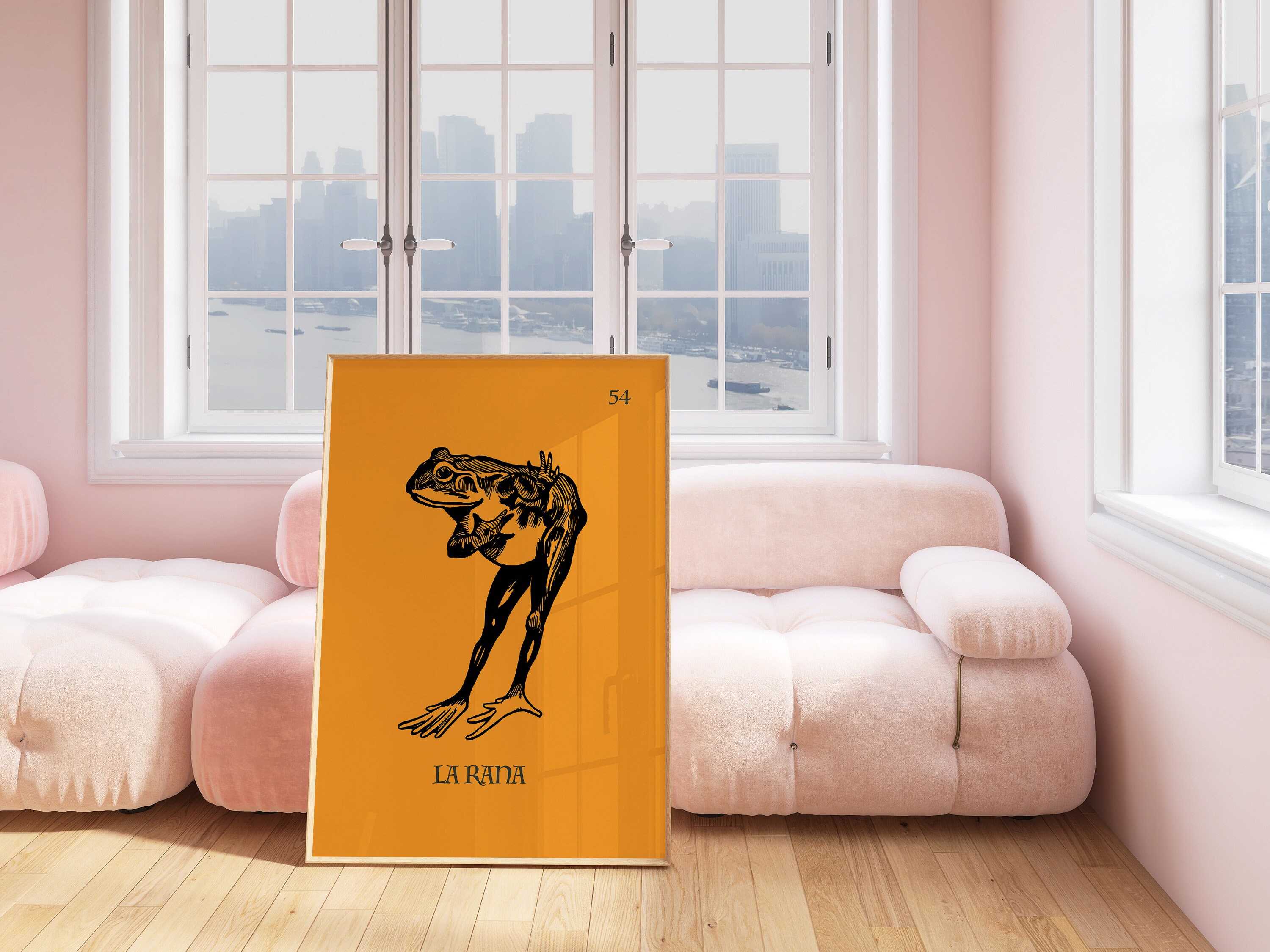 La Rana Print Loteria Art Digital Print Vintage Poster Mexico Art Print ...