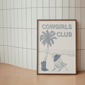 Wall Collage Kit Coastal Cowgirl Era Prints Western College Apartment ...