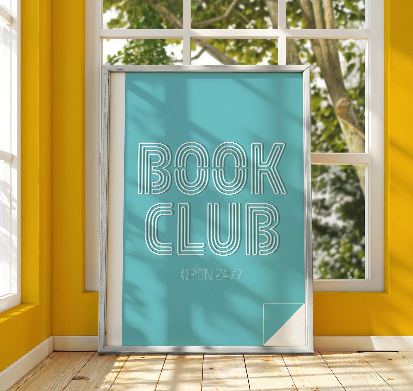 Book Club Print Books Wall Art, Book Themed Decor, Retro Dorm Bedroom ...