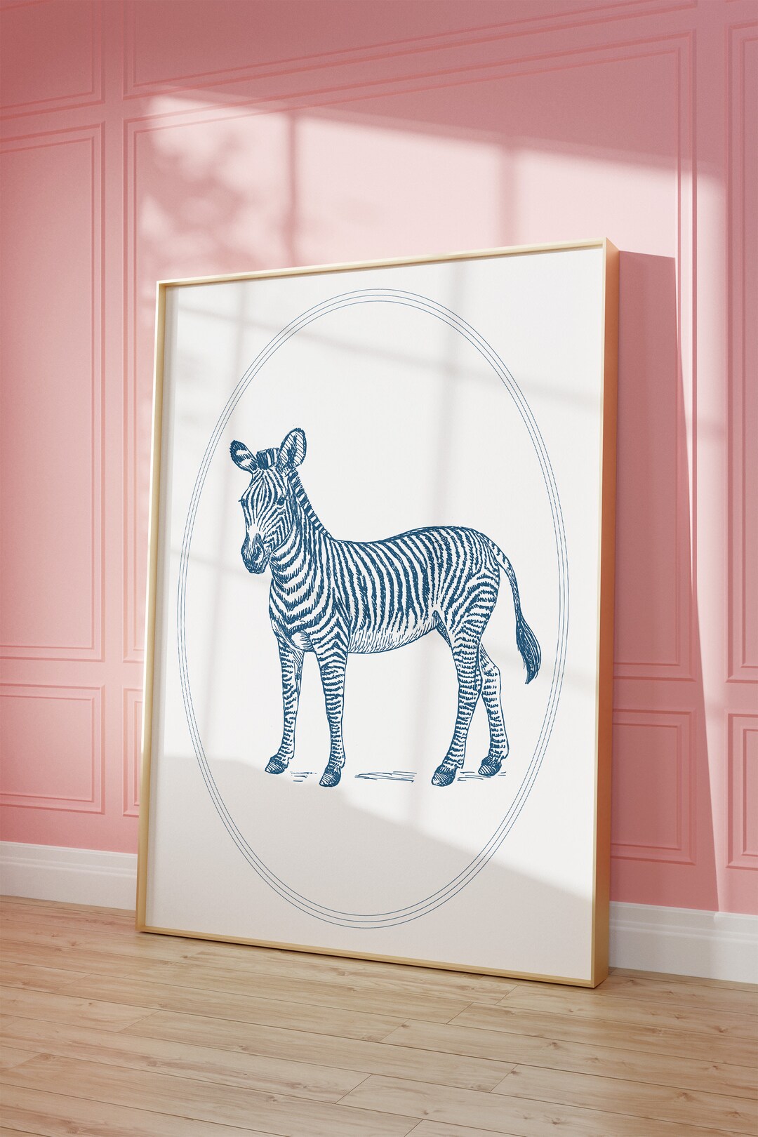 Zebra Print Animal Poster Jungle Wall Art Colorful Decoration Decor ...