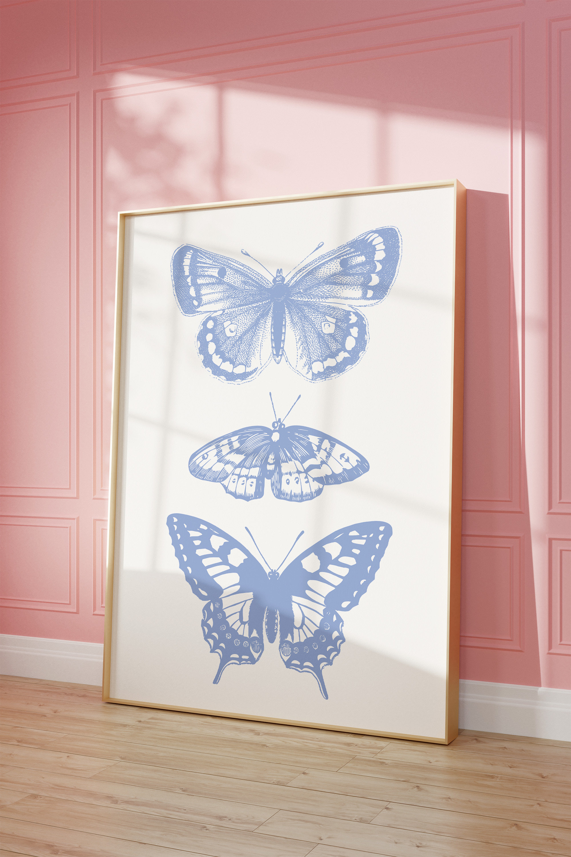 Purple Butterfly Poster Wall Art Preppy Room Decor for Teens Cute ...