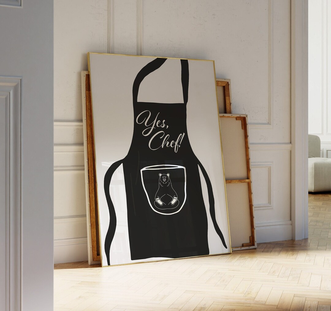 Yes Chef, the Bear TV Show Kitchen Print, Digital Download Printable ...