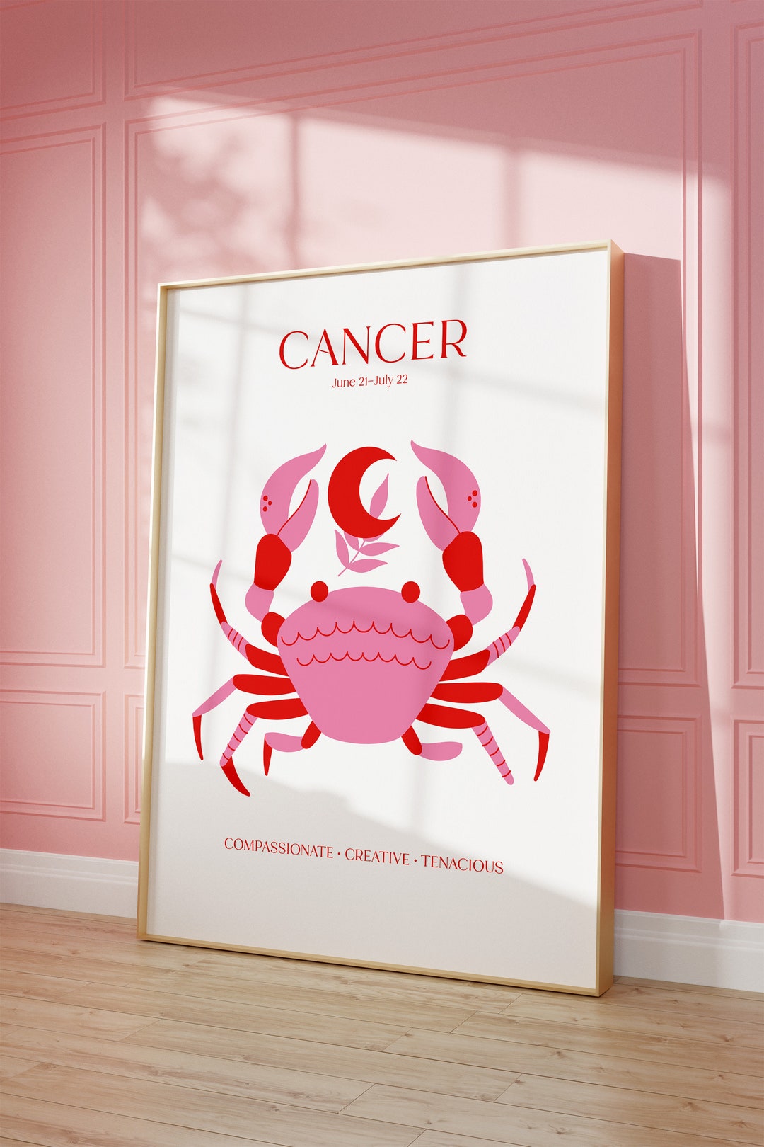 CANCER POSTER Print, Cancer Zodiac Gift, Astrology Print Poster, Gift ...