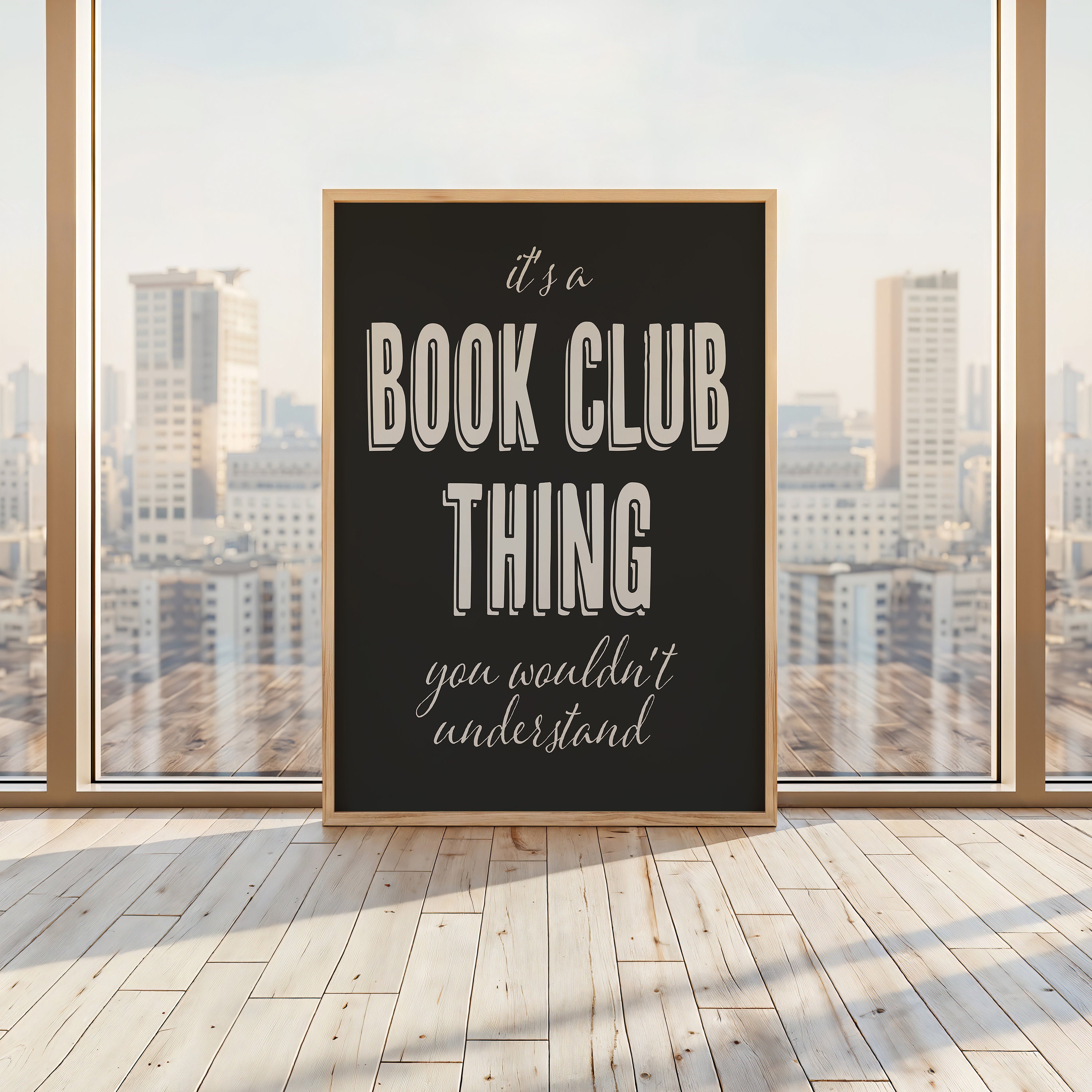 Book Club Thing | Black and White | Digital Download Print - Etsy