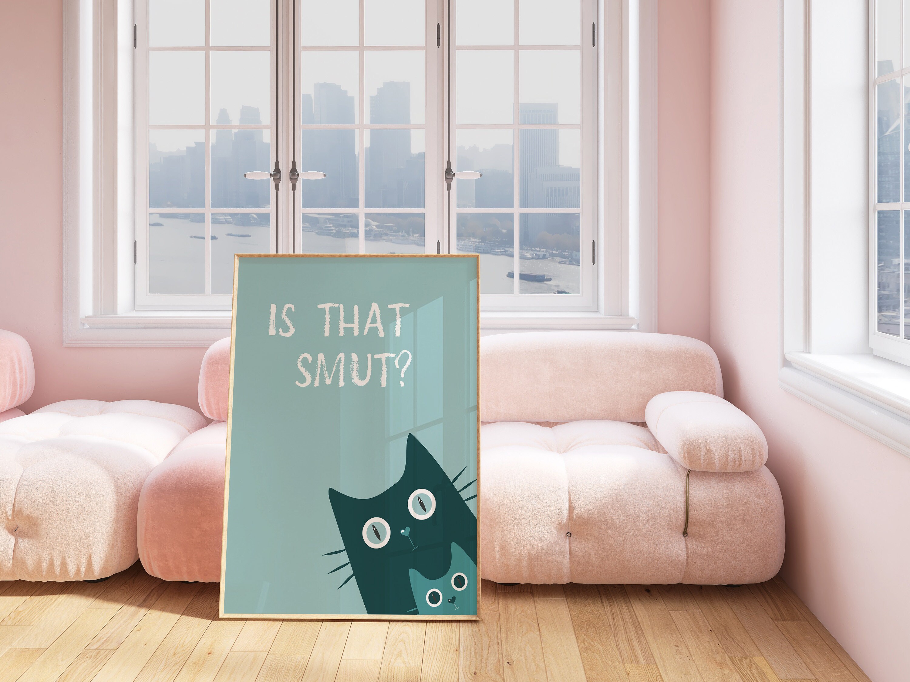 Is That Smut? | Green and Blue | Book Themed Decor | Funny Cats ...
